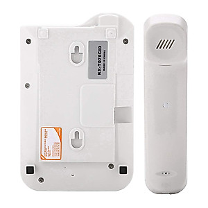 Corded Telephone, Landline Wall Pone Desktop Wired Handset Telephone with Caller ID, Calls Display for Office Home Hotel (White)