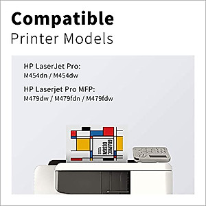414X with Chip LemeroUexpect Remanufactured Toner Cartridge Replacement for HP 414X High Yield Toner Cartridge 414A W2020X for MFP M479fdw M479fdn M479fdw Pro M454dw M454dn Black Cyan Magenta Yellow