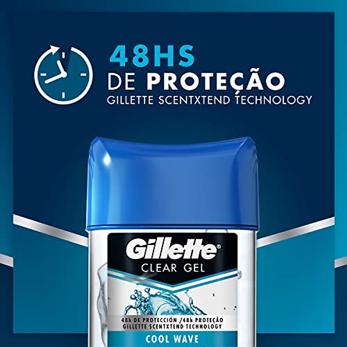 Gillette Anti-Perspirant Deodorant Clear Gel, Cool Wave, 3.8 Ounce
