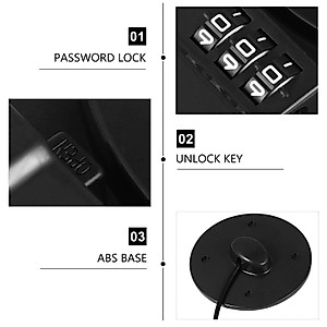 Mobestech 2pcs Security Code Lock Cabinet Safety Lock Baby Safety Latch Baby Proofing Lock Fridge Lock Safety Strap Lock Refrigerator Lock Baby Security Strap Kids Security Latch