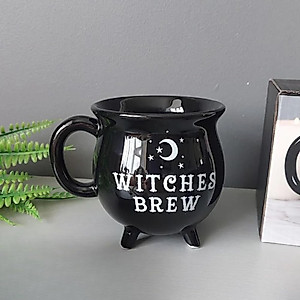 ISTOOL Witch Brew Cauldron Coffee Mug, 300ml/10oz Ceramic Coffee Cups, Cute Halloween Water Cups, Summer Winter Drinkware, Birthday Halloween Gifts