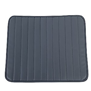 UIIU Full Body Massage Chair Back Cushion Quilted Leather Lumbar Cushion Zero Gravity Massage Chair Back Protect Cushion to Ease Strength of Shiatsu Massage 20.5x16.9Inch Gray
