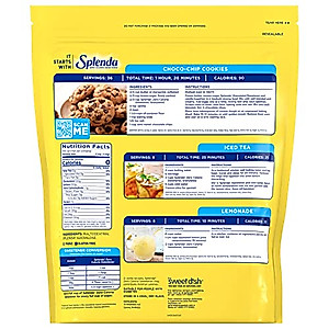 SPLENDA No Calorie Sweetener, Granulated Sugar Substitute, Resealable Twin Pack Bags, 25.22 Ounce (Each Pouch: 12.61 oz)