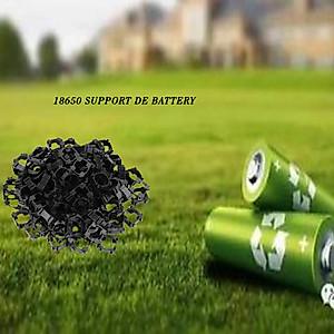 100Pcs Lithium Battery Holder, Plastic Battery Pack Bracket Cylindrical Cell Battery Stand Cell Spacer for DIY Fixed Battery