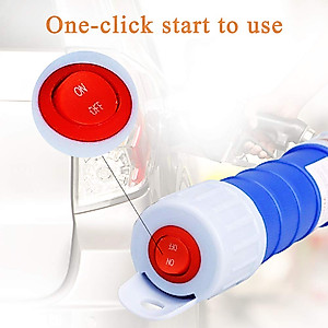 Hhobake Liquid Transfer Pump, Battery Operated Siphon Oil Water Fuel Pump with Bendable Suction Tube, Multi-Function Portable Pump for Liquids at 2.3 Gal/Minute