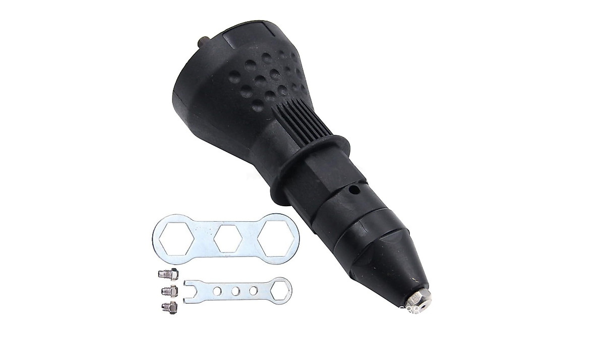Cordless Rivet Gun Adapter Kit for Drills - Easy Riveting Tool