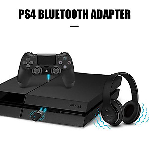 Bluetooth Dongle Adapter USB 4.0 - Zamia Mini Dongle Receiver and Transmitters Wireless Adapter Kit Compatible with PS4/PS5, Support A2DP HFP HSP