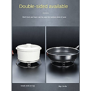 Multifunctional Kitchen Supplies, Household Heat Insulation Pad, Pot Holder, Stainless Steel Pot Rack, Countertop Rack, Steam Rack (Double layer)