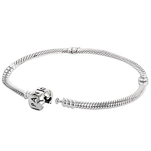 PANDORA Women's Standard 925 Sterling Silver Bead Clasp Charm Bracelet 590702HV (17)
