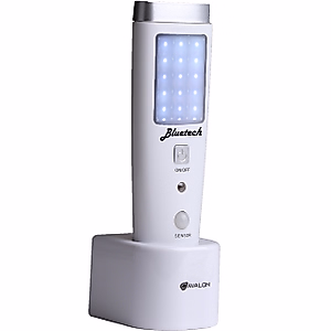 BLUETECH Avalon LED Flashlight Night Light for Emergency Preparedness, Portable Unit with Motion Detection,Power Failure Light, ETL Approved Blackout Light- 3 Pack, White