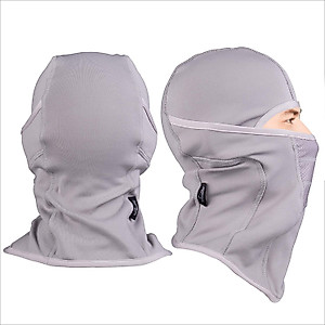 Ski Mask - Balaclava face Mask Wind Water Resistant for Cold Weather (Gray)