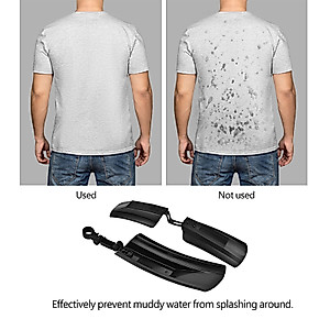 Haosie Bike Front/Rear Fenders Kit, Quick Release Bike Mud Guard, Fat Tire Bike Fenders for MTB Mountain Road Bike Outdoor Cycling