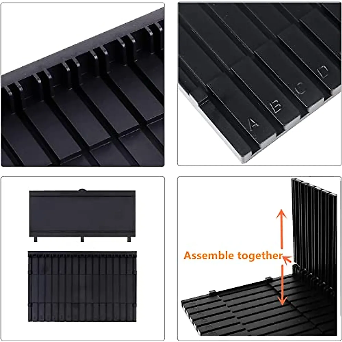 Starmoonn Model Part Placement Rack,Model Shelf,Model Classification,The Shelf is Suitable for Making Gundam Hobby Models and Various Role Models, Black