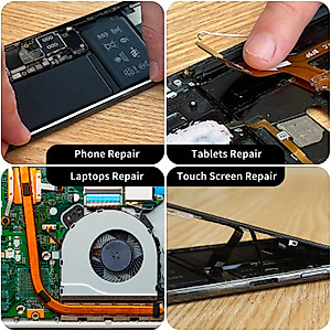 XUMAKI 2mm / 3mm x 50M LCD Repair Tape Phone Screen Adhesive Tape LCD Touch Screen Repair Tape with 1 Tweezers for Cell Phone, iPad, Tablets, Laptops, LCD Screen