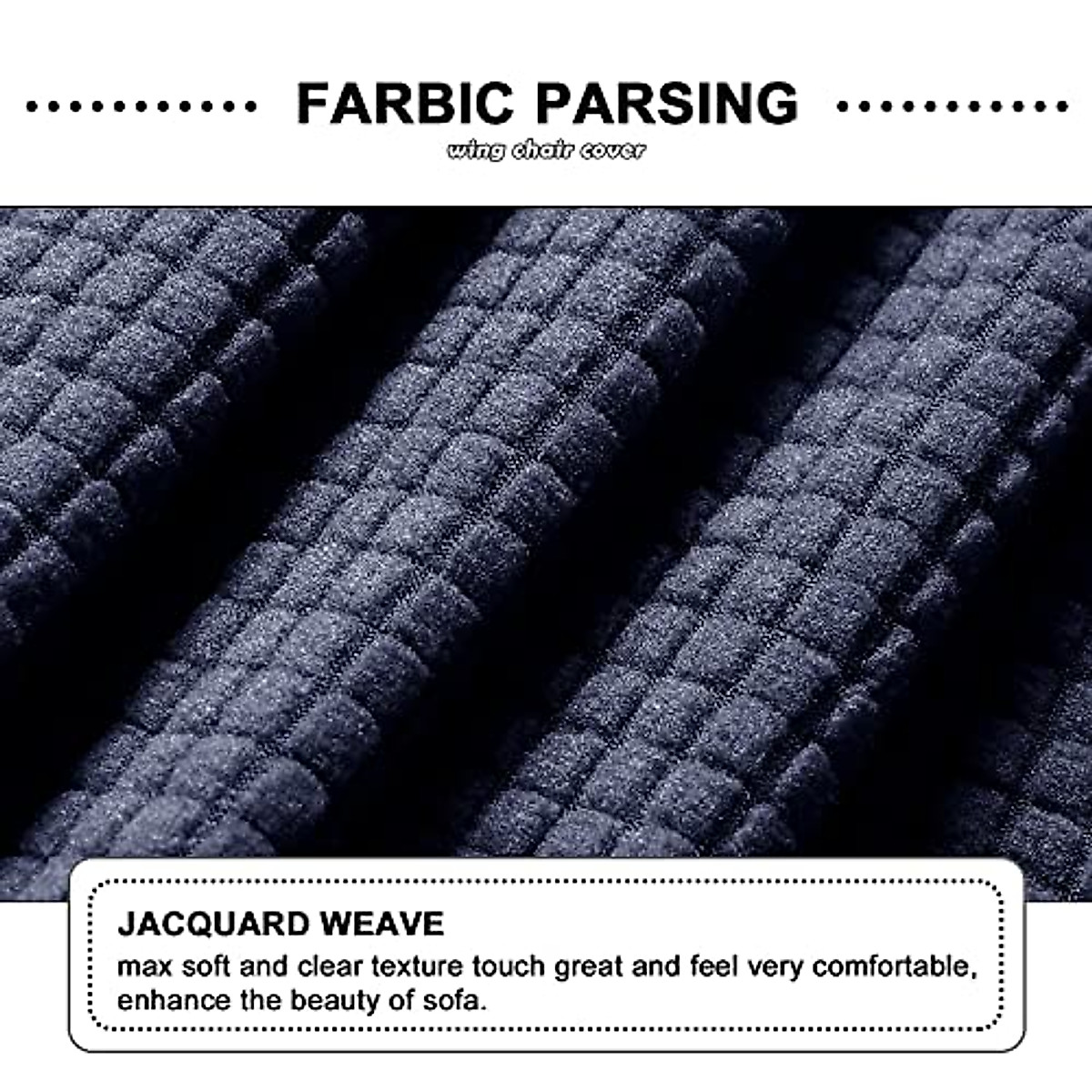 5-Seat Sectional Recliner Sofa Covers,4 Seater & 1 Corner Seat 5 Seater Stretch Recliner Couch Cover Slipcover for Reclining L Shape Recliner Corner Sofa,Soft,Washable Couch Covers,Navy Blue,Jacquard