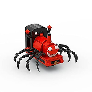 217 Pieces Charles Spider Train Building Toy Set for Kids, Boys, Girls; Horror Game Chooo Chooo Charles Toys Spider Train Figure Model Animal Building Kit, Creative Desktop Decorations Birthday Gift