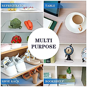 Hersvin Shelf Liners 24 in x 20 ft EVA Drawer Mats, Non-Adhesive Cupboard Pad, Kitchen Cabinet Lining Fridge Cushion (Transparent Diamond, 61x610cm)