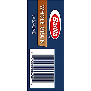 Barilla Whole Grain Wavy Lasagne Noodles, 13.25 oz