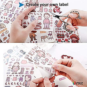 Uinkit Glossy Sticker Paper for Inkjet Printer Printable Vinyl White Cricut Waterproof Permanent Adhesive Waterproof Car Bumper Sticker 8.5x11 inches Letter Size 20 Sheets label