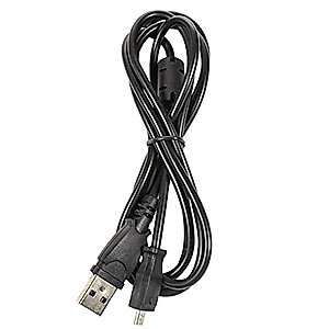 HQRP USB Cable/Cord Compatible with Kodak EASYSHARE C653, C663, C703, C713, C743, C763, C875, C913, CD33, CD40 Digital Camera