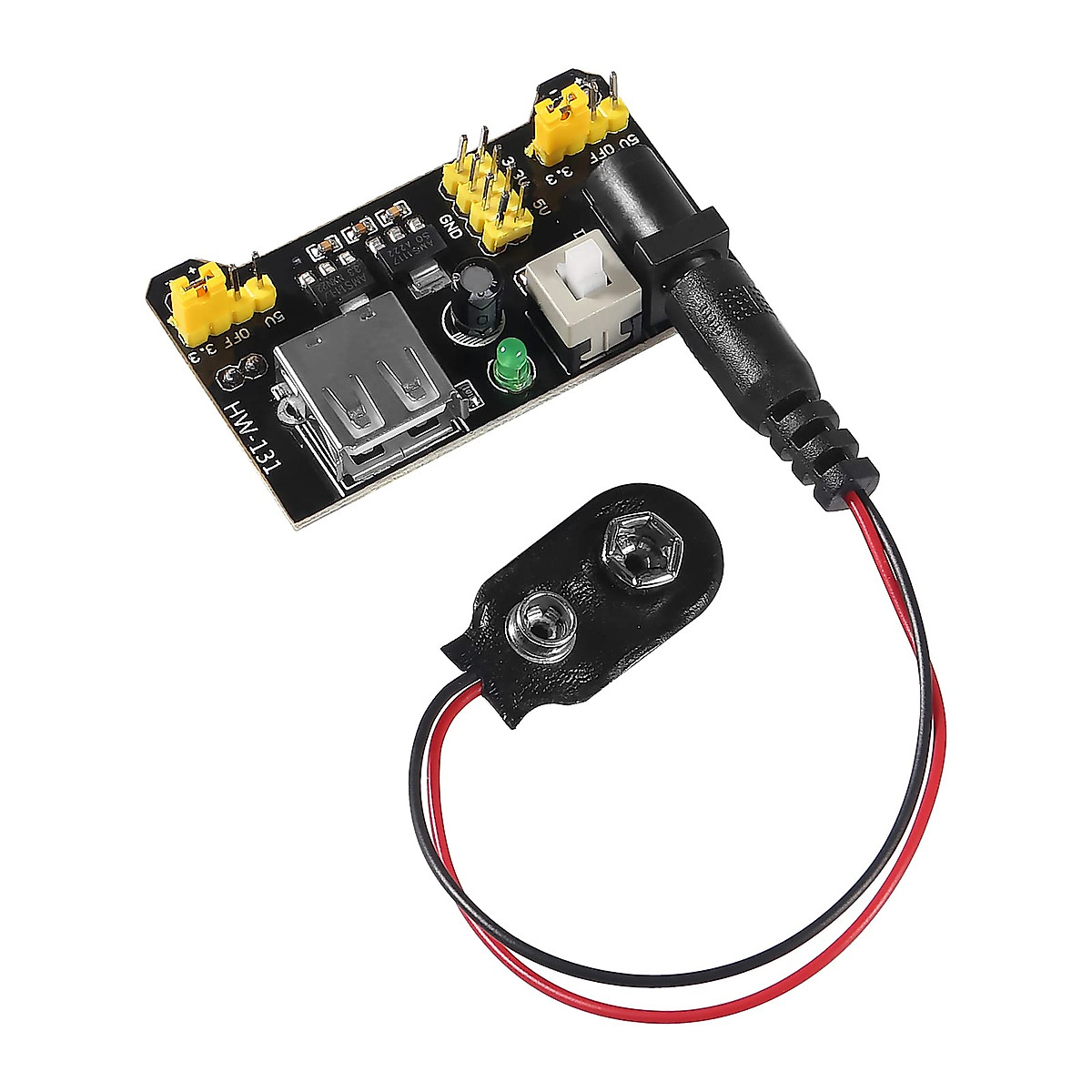 AITIAO Breadboard Kit with 1Pcs 830 & 400 Tie-Points Breadboard 65Pcs Breadboard Jumper Wires 3Pcs Power Supply Module MB 102(5V/3V) 3Pcs I Type Battery Clip