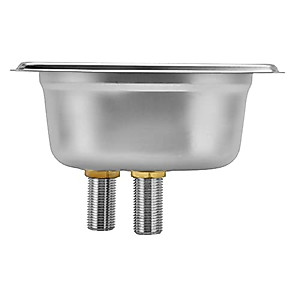 Stainless Steel Glass Rinser Cup Washer Cleaner Automatic for Bar Pub Hotel (Stainless Steel Color)