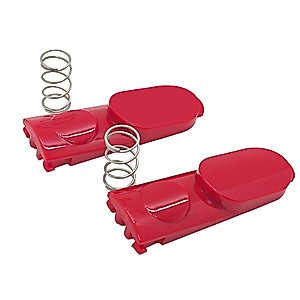 2 Pack Cleaner Head Clip Latch Tab Button with Spring Replacement for Dyson V7, V8, V10, V11, and V15 Electric Drive Parts, Extension Wand, Wand Tube, and Illumination Tool.