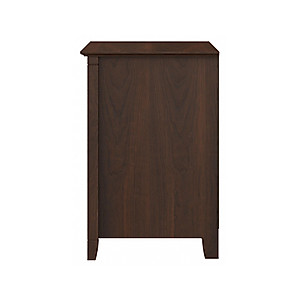 Bush Furniture Key West 2 Drawer Lateral File Cabinet in Bing Cherry