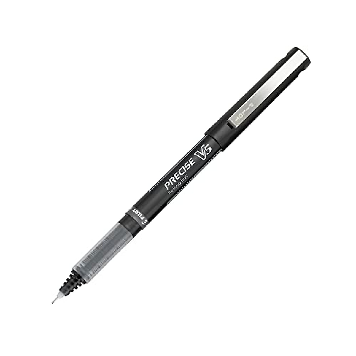 Pilot Precise V5 Needlepoint Rolling Ball Point Pen, Extra Fine, Black, 12 Count