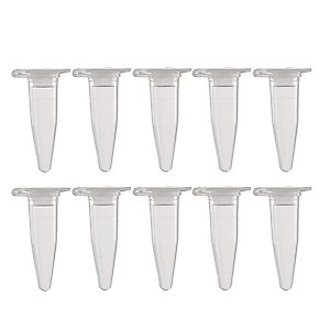 uxcell 50 Pcs 0.2ml Plastic Centrifuge Tubes with Snap Cap, Polypropylene Graduated Micro Centrifuge Tube, Conical Bottom, Clear, Storage Container for Beads Sample Lab