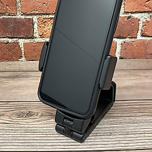 Perilogics Airplane Phone Holder Mount Universal in Flight Hands Free Viewing with Multi-Directional Dual 360 Degree Rotation (Black/Black)