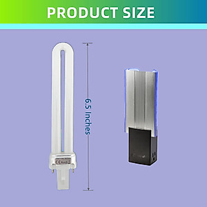 amgolibi 6 Pack Compatible with DynaTrap 21050 Replacement Bulb 9W Light for DT3009, DT3019 DT3039 6.5 Inch Length