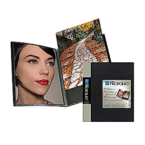 Itoya Art Profolio Portfolio 5 x 7 inches Storage Display Book, 24 Sleeves for 48 Views