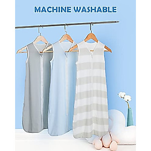 Lictin Baby Sleep Sacks-3 Packs Cotton Baby Wearable Blanket 0.5 TOG,Unisex Sleepsack with Adjustable Length 18-36 Months, Baby Sleeping Bag with 2-Way Safe Zipper for Infant Toddler Boy or Girl