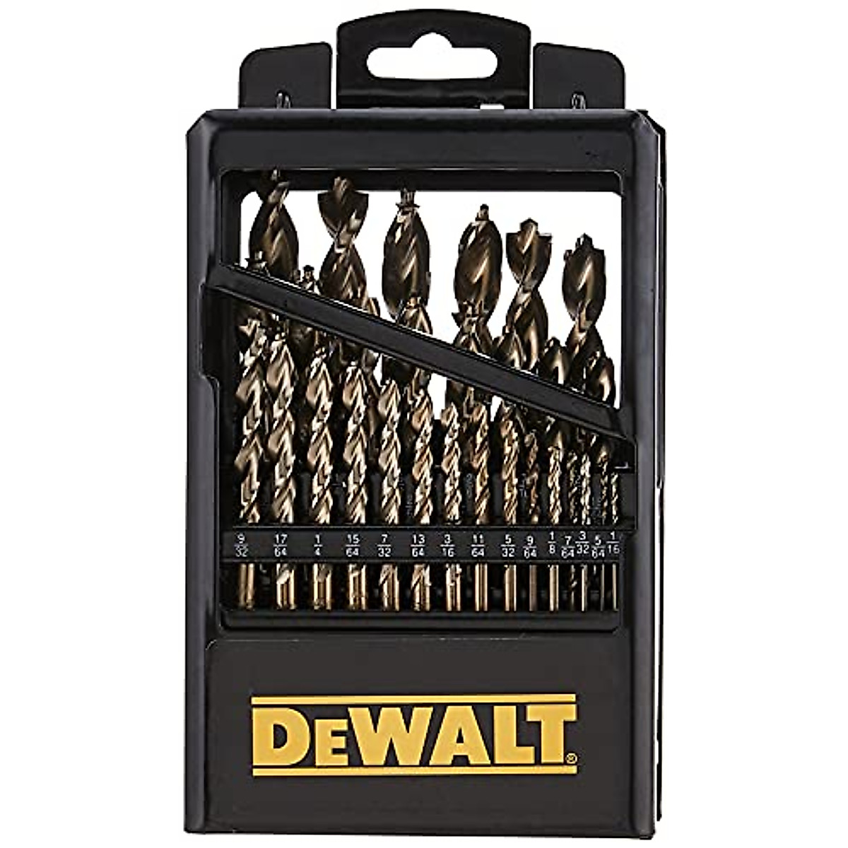 DEWALT Drill Bit Set, Pilot Point, Cobalt Alloy Steel, 29-Piece (DWA1269)