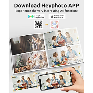 HPRT 4x6'' Portable Photo Printer – Instant Full-Color Photo Printer for Phone/Laptop/MacBook, Bluetooth/USB/WiFi Picture Printer with AR Video Printing, Thermal Dye Sublimation, All-in-One Kit