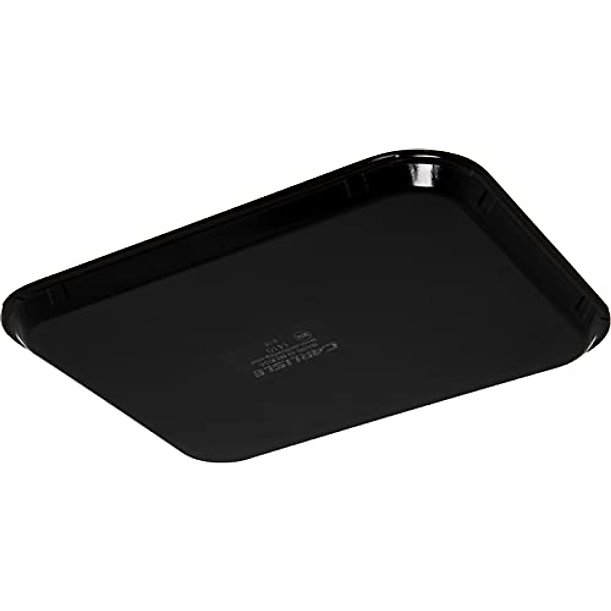 Carlisle FoodService Products 1410FG004 Glasteel Fiberglass Cafeteria/Fast Food Tray, NSF Certified, 13 3/4" Length x 10 5/8" Width, Black (Pack of 12)