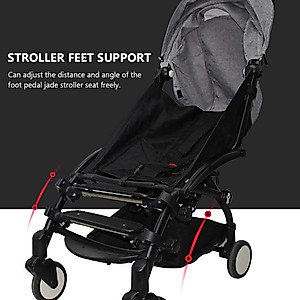 Toddmomy Stroller Footrest Plastic Adjustable Stroller Extension Footboard Pram Foot Rest Foot Support Stroller Accessories for Pushchair