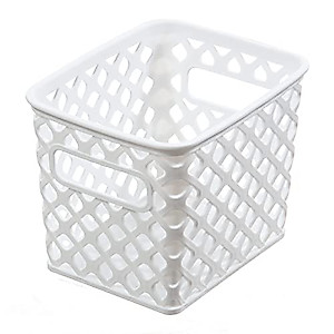 4-PIECE DECORATIVE BASKET SET 2PK, WHITE