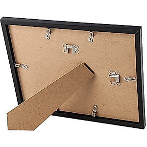 upsimples 8.5x11 Picture Frame Certificate Document Frame with High Definition Glass ,5 Pack Diploma Frames for Wall and Tabletop,Black