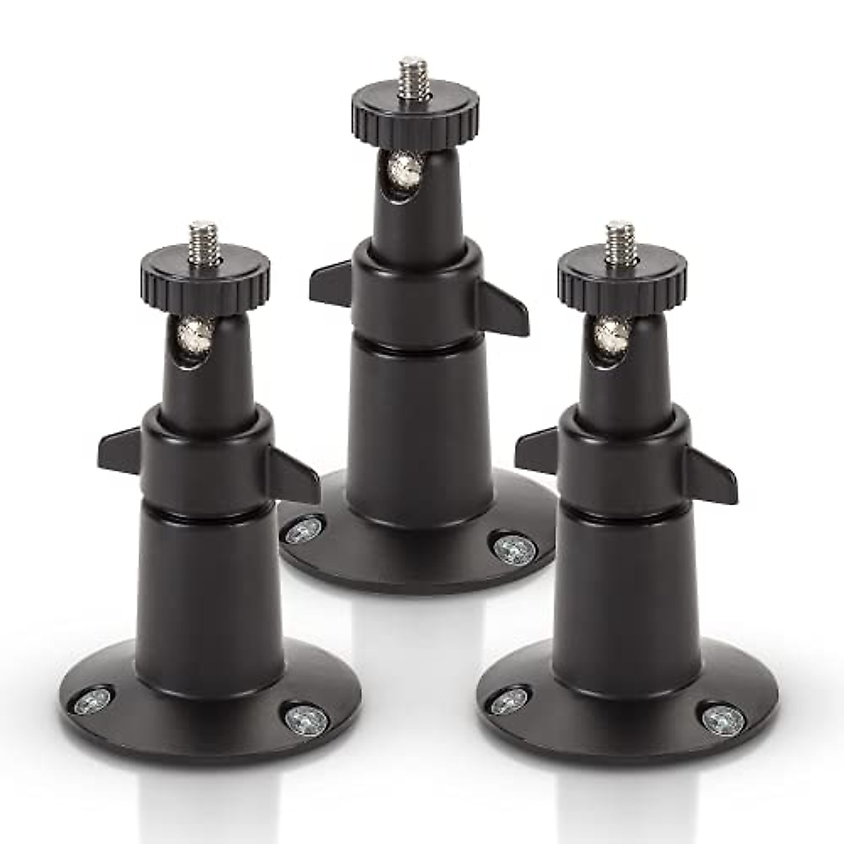 Wasserstein Adjustable Metal Wall Mount Compatible with Blink Outdoor & Blink XT2/XT Camera (3-Pack, Black)