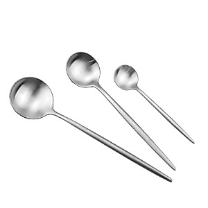 JASHII Luxury Flatware, Silverware Sets, 24-pieces Elegant Cute 18/10 Stainless Steel Silverware Set for Eating Home Kitchen Hotel Restaurant, Service Sets for 4 People, Dishwasher Safe