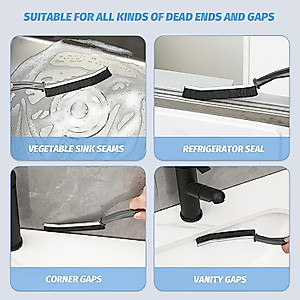 3PC Gap Cleaning Brush Multi-Purpose Door Window Track Deep Cleaning Brush Supplies，Bathroom Gap Cleaning Brush, Clean The Dead Corners of Bathroom Kitchen Tiles