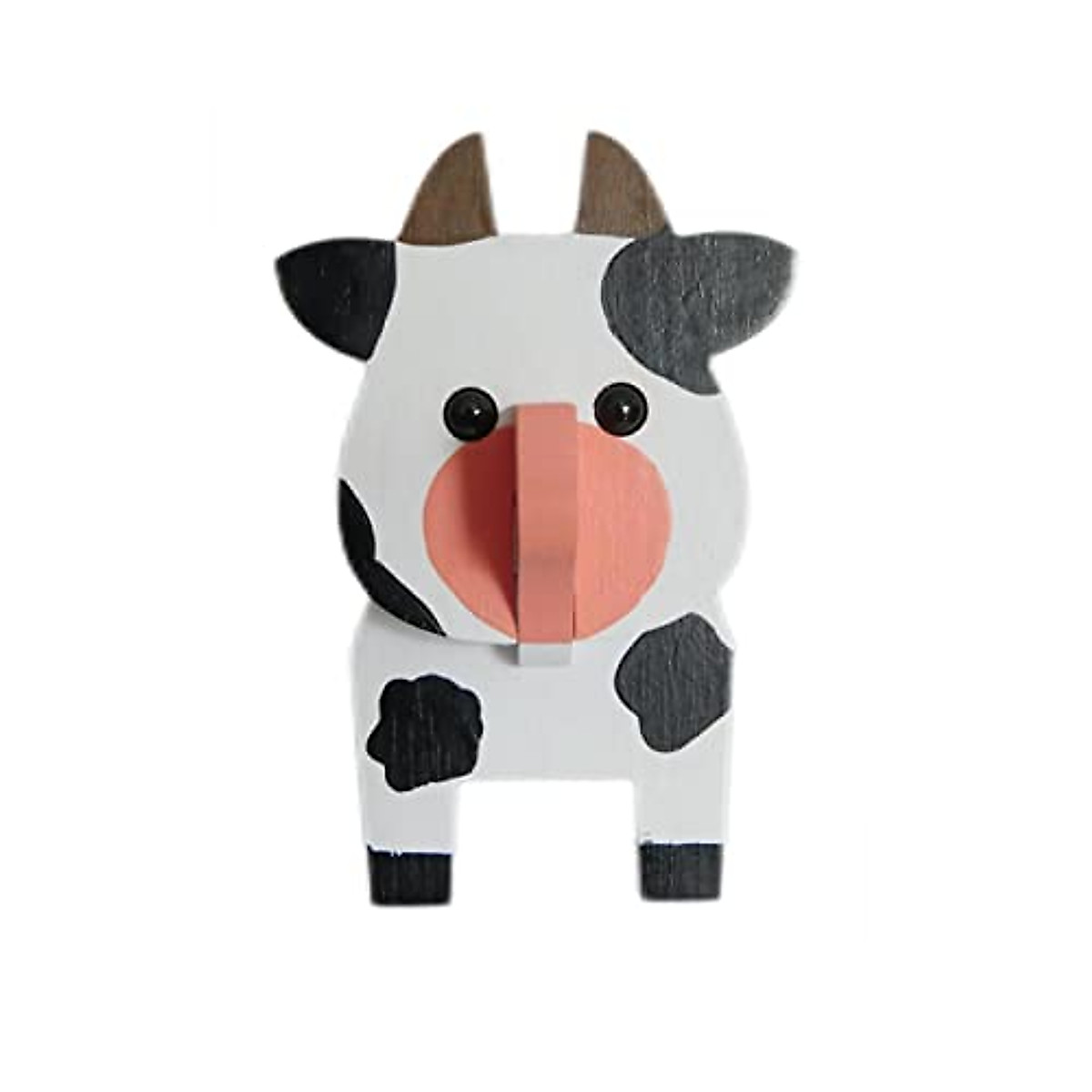 MAGIC WOOD Puzzle Eyeglass Holder Animal Sunglass Display Stand Home Office Desktop Animal Holiday Decoration Gift(Cow)