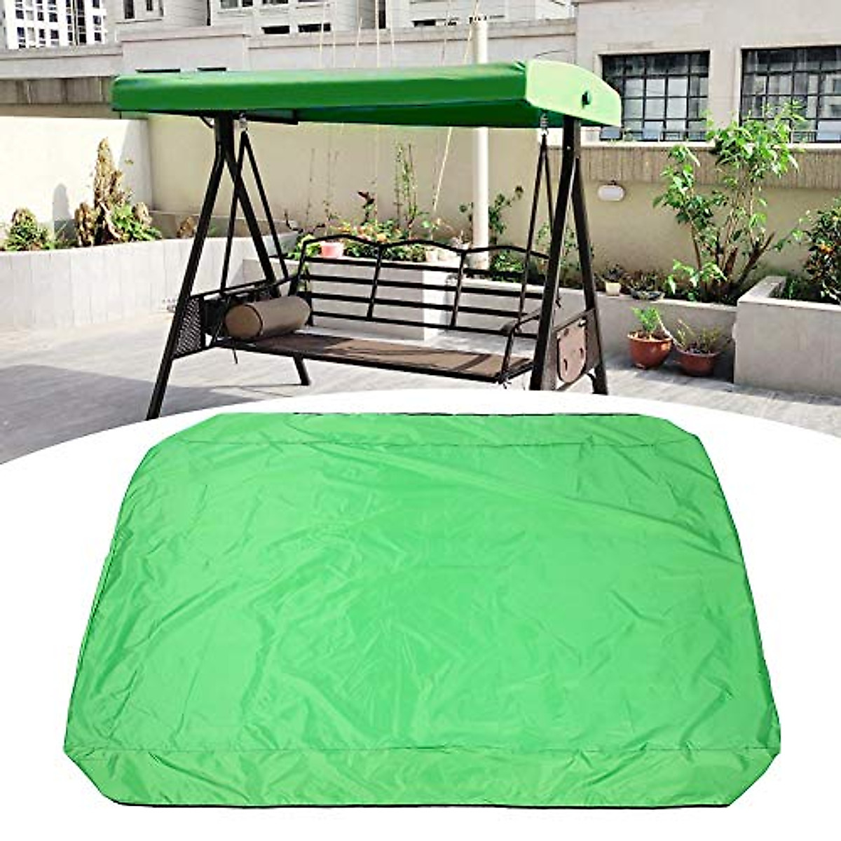 Bicaquu 191X120cm Snowproof Swing Canopy Cover, Frostproof Swing Canopy Cover Replacement, Balconies Gardens for Swing