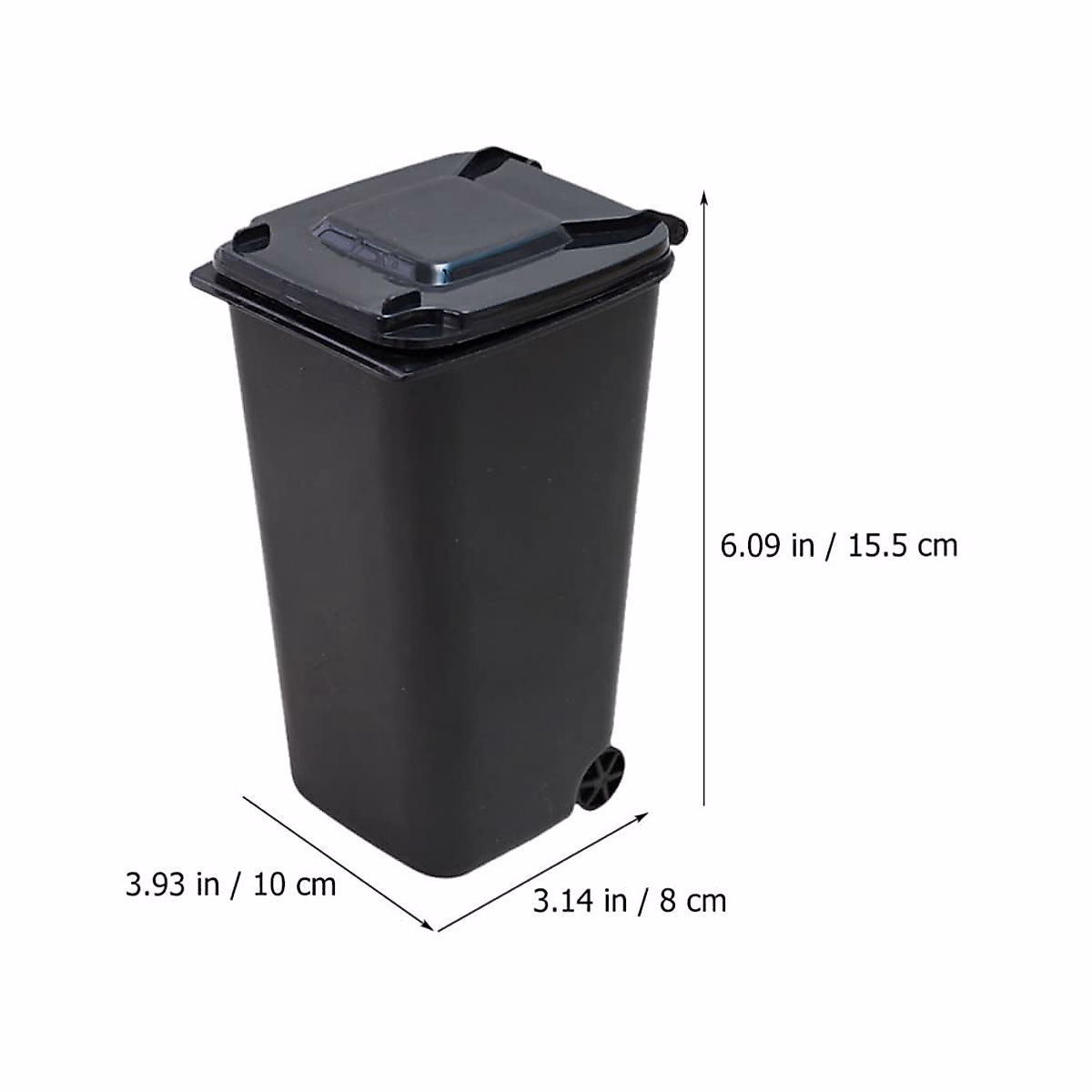 Compost Bin Recycle Bin 3 Pcs Mini Curbside Garbage Trash Bin Pen Holder Recycle Can Set Pencil Cup Desktop Organizer for Home Office Black Green Compost Bin Recycle Bin