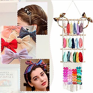 ZeJlo Headband Holder Hair Bows Organizer for Girls, Baby Headbands Hair Accessories Organizer, Storage Bohemian Style, Hand-Crafted