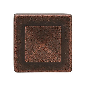 Amerock | Cabinet Knob | Rustic Bronze | 1-1/8 inch (29 mm) Length | Forgings | 1 Pack | Drawer Knob | Cabinet Hardware