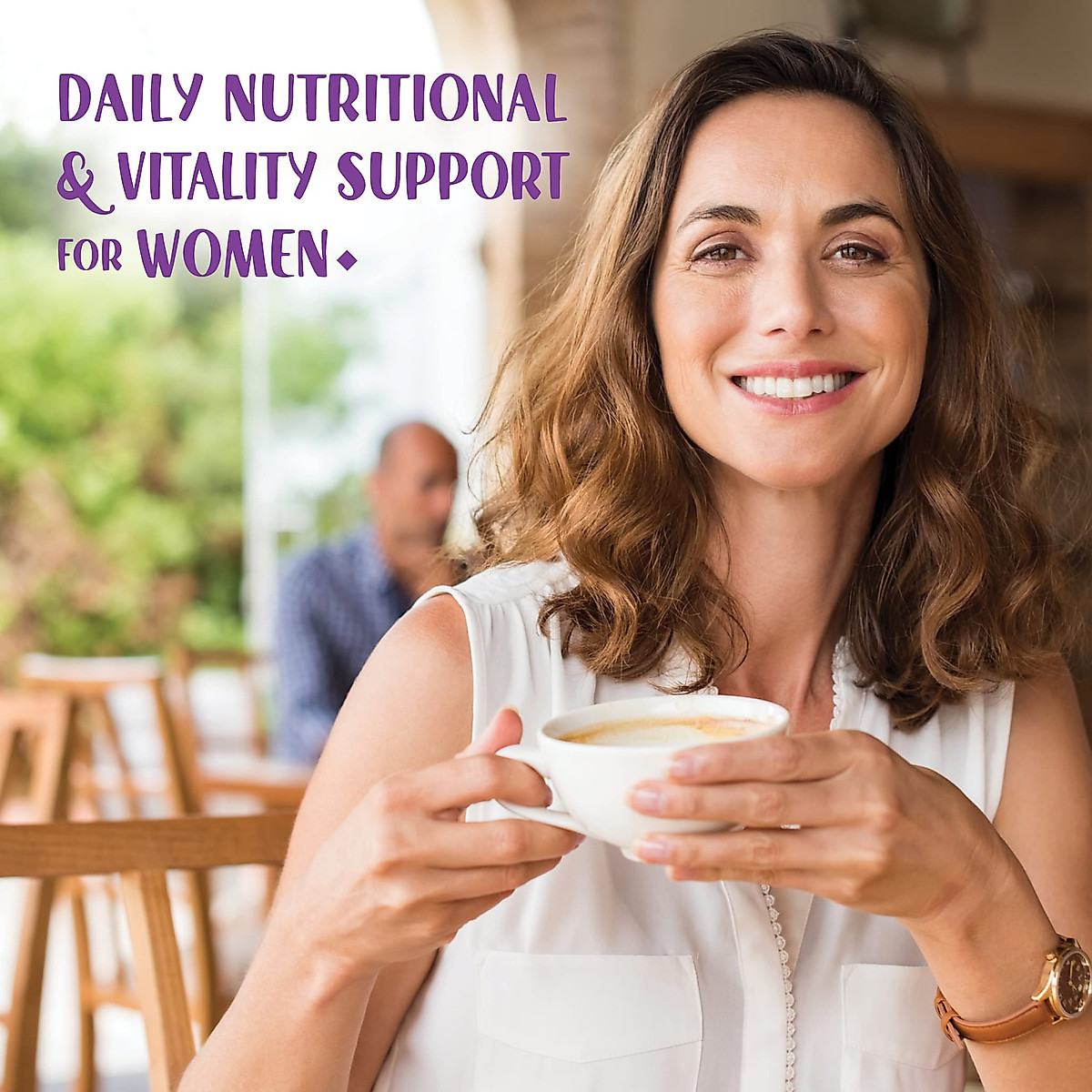 Bluebonnet Nutrition Ladies’ ONE 40+ Whole Food-Bed Multiple, Women Multivitamin for Women 40+, Soy-Free, Non-GMO, Gluten Free, 30 Vegetable Capsules, 30 Servings