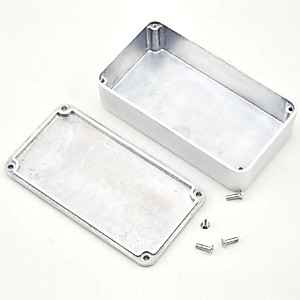 2PCS TTONE 1590B Series Aluminum Metal Stomp Box For Guitar Effects Pedal/1590B Box Orange